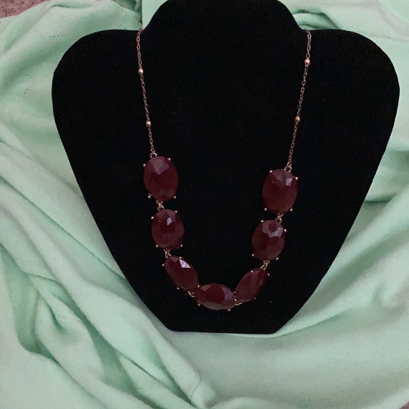 Jewelry | Vintage Maroon Colored Necklace | Poshmark